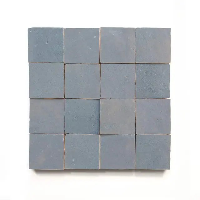 Zinc 2x2 Zellige Tiles | Handmade Moroccan Ceramic Tiles